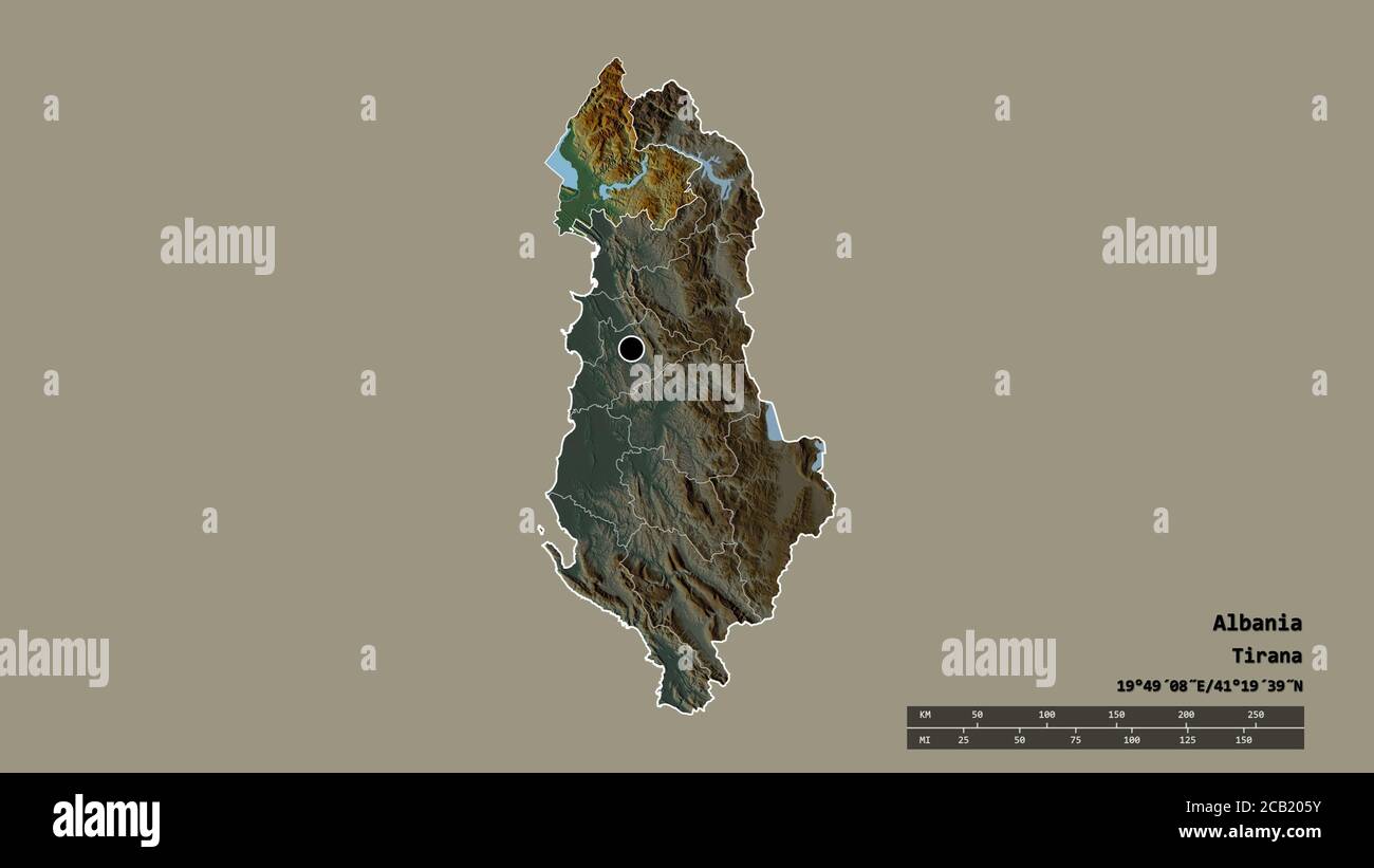 Shkoder map hi-res stock photography and images - Alamy