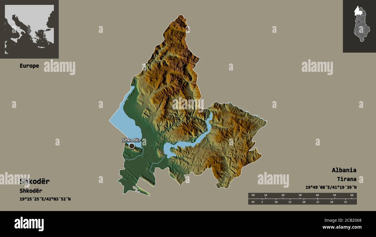 Shkoder map hi-res stock photography and images - Alamy