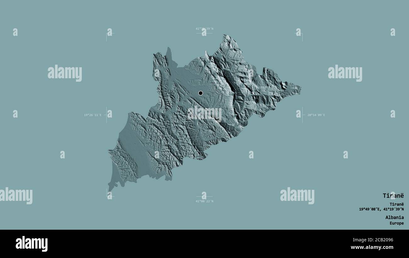 Tirane albania administrative map hi-res stock photography and images ...