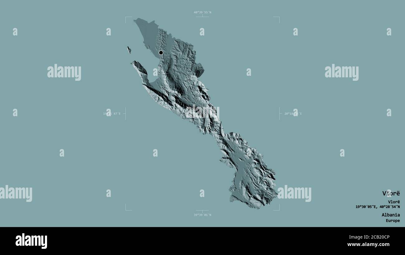 Vlora map hi-res stock photography and images - Alamy