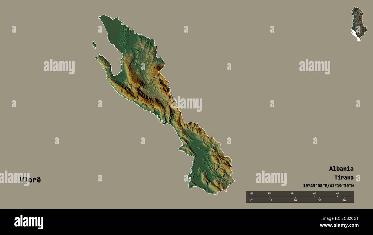 Vlora map hi-res stock photography and images - Alamy