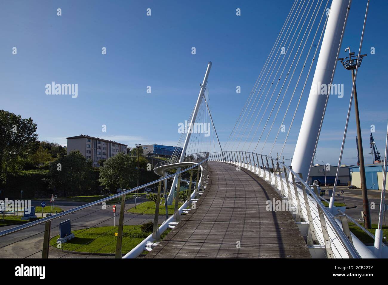 Bridge in a European town Stock Photo - Alamy