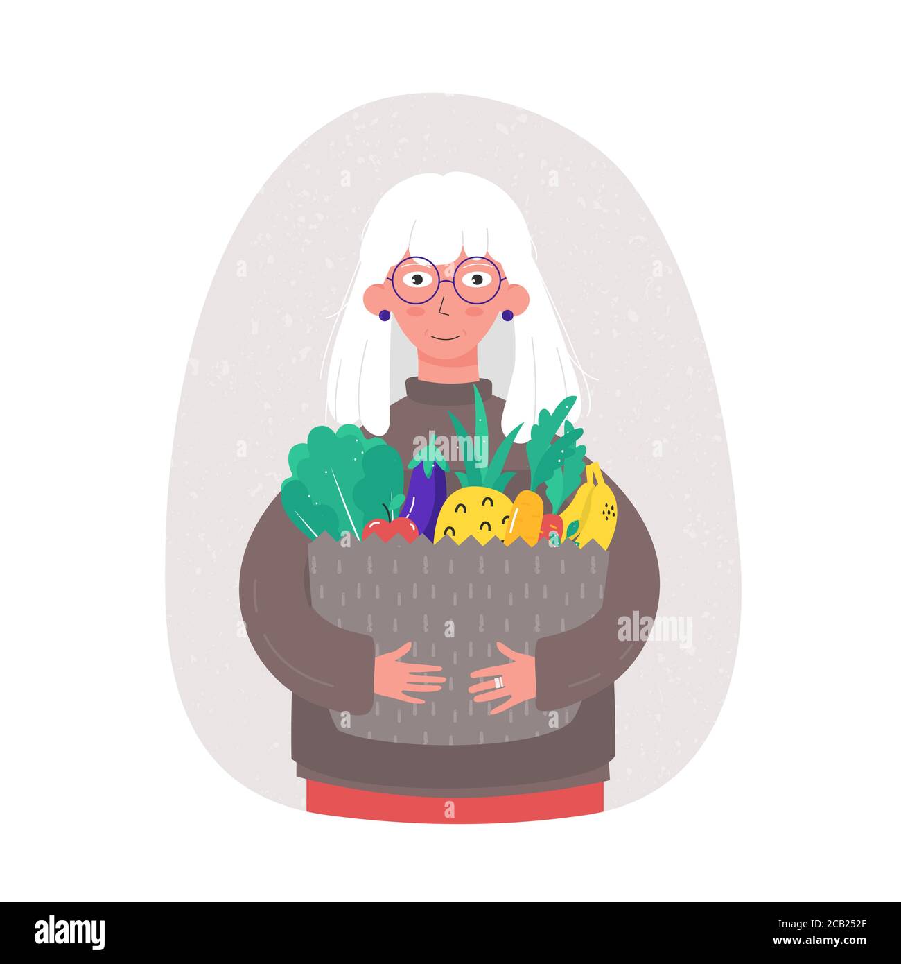 old woman vector Stock Vector Image & Art - Alamy