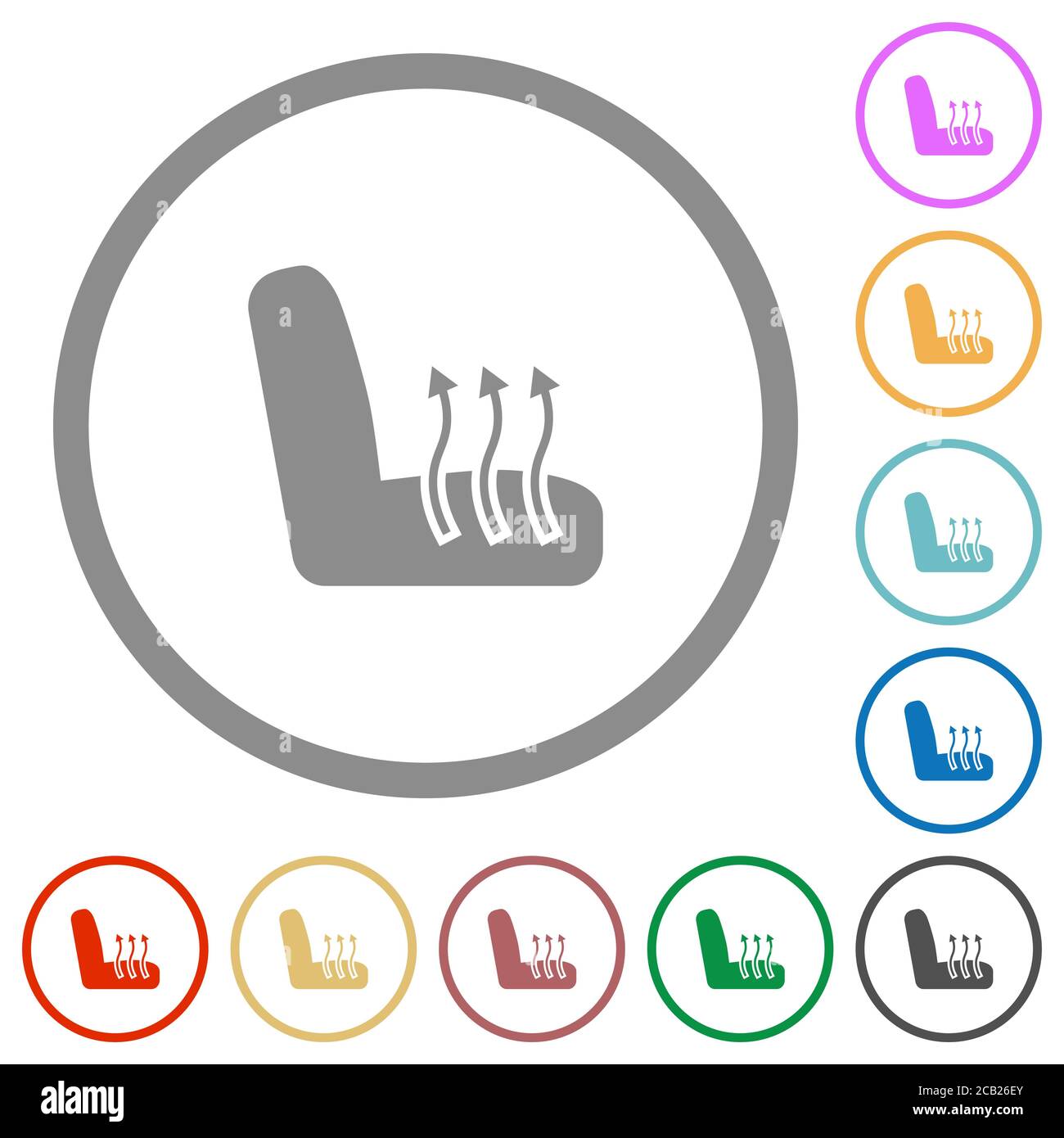 Seat heating Stock Vector Images - Alamy