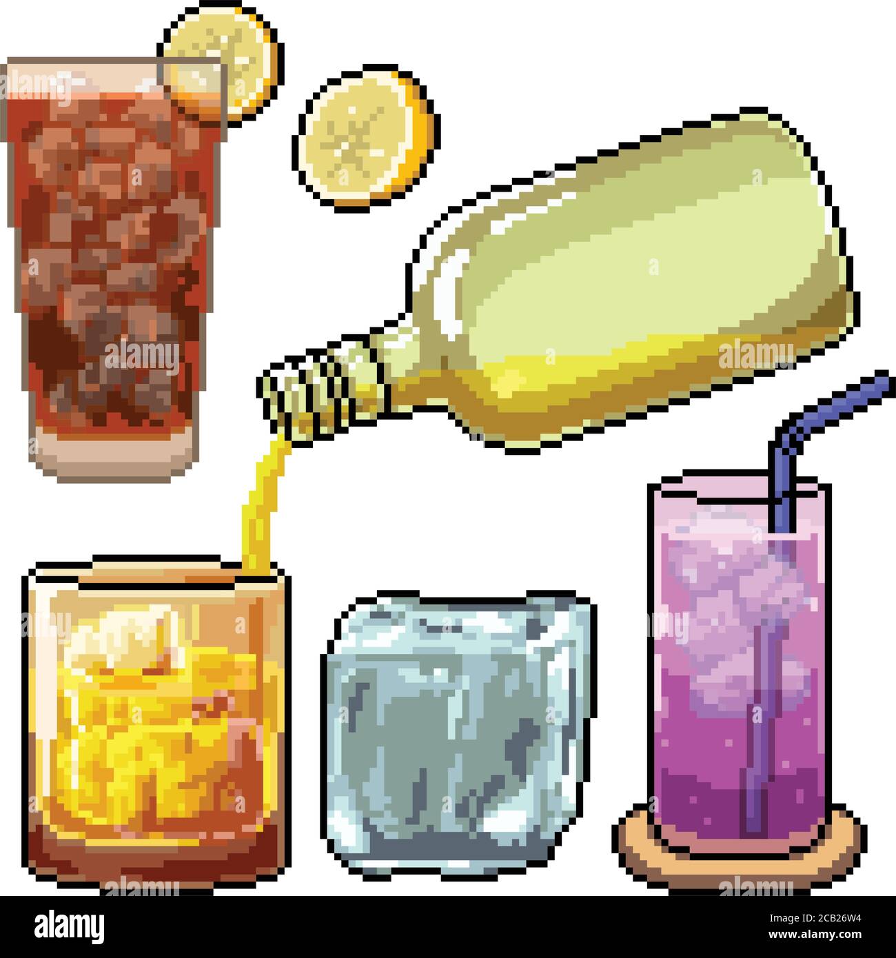 Pour ice Stock Vector Images - Alamy