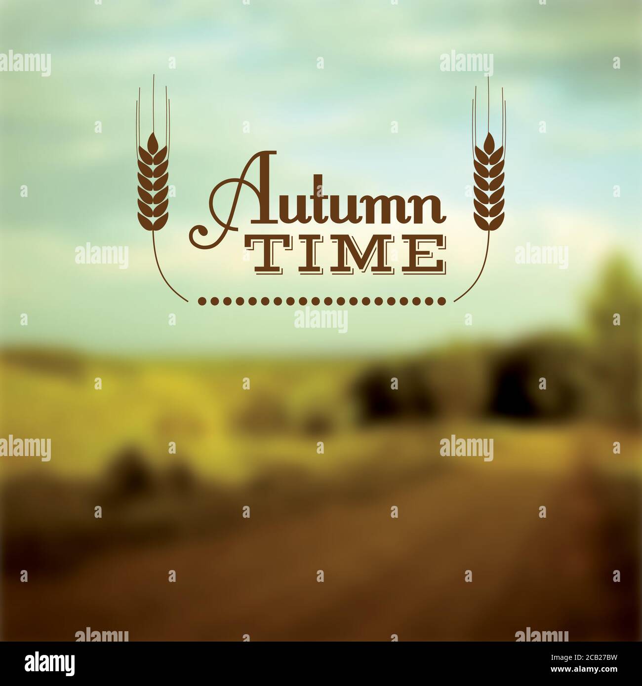 Autumn time vector insignia Stock Vector Image & Art - Alamy