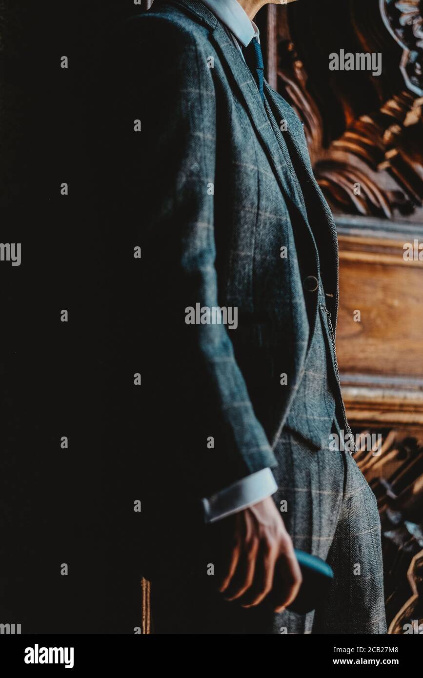 Shot businessman wearing suit hi-res stock photography and images - Alamy