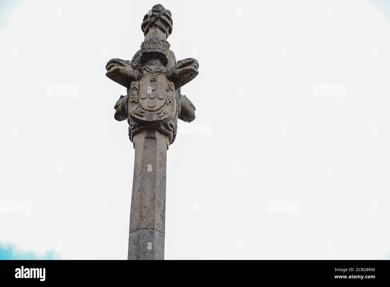 Low angle shot of an old stone column Stock Photo - Alamy