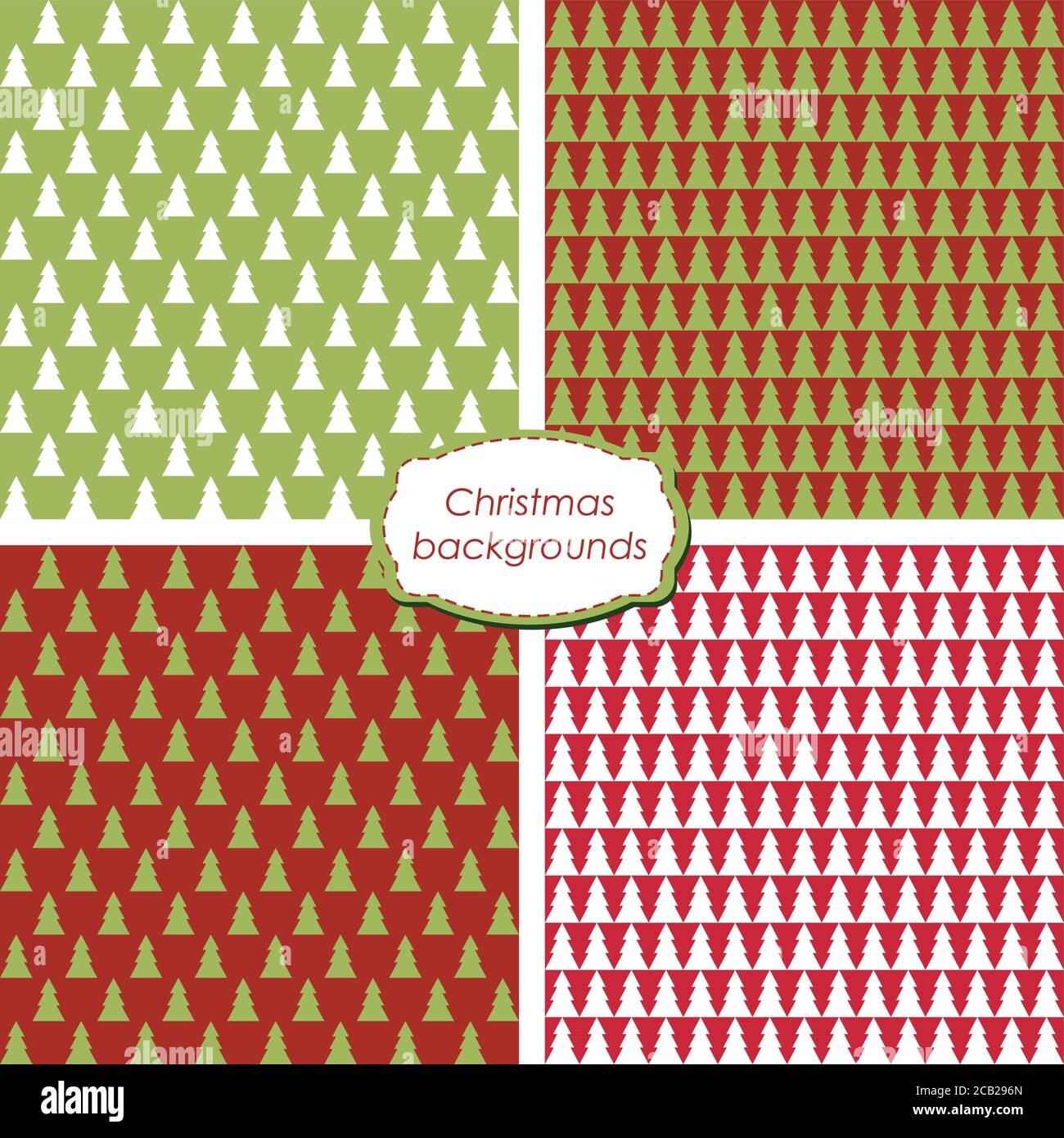 Christmas seamless patterns Stock Vector Image & Art - Alamy