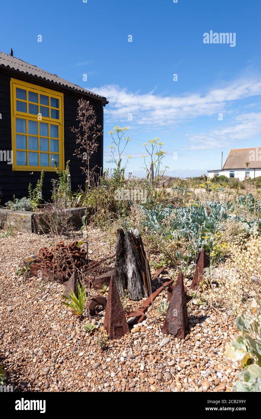 Detail of the garden at Prospect Cottage, Dungeness, home of the late ...