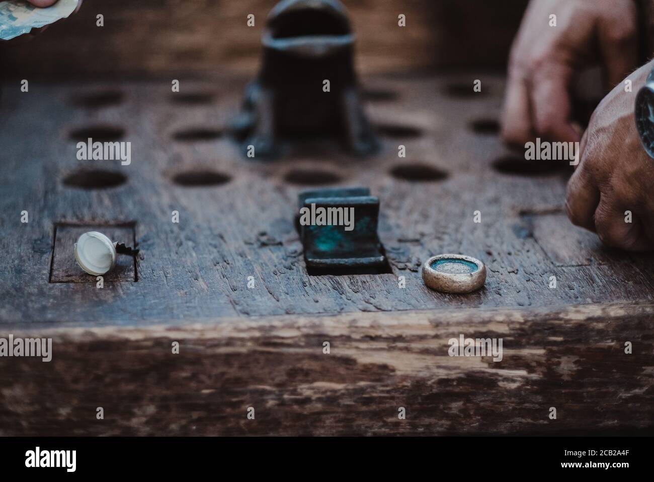 Toad in the hole game hi-res stock photography and images - Alamy