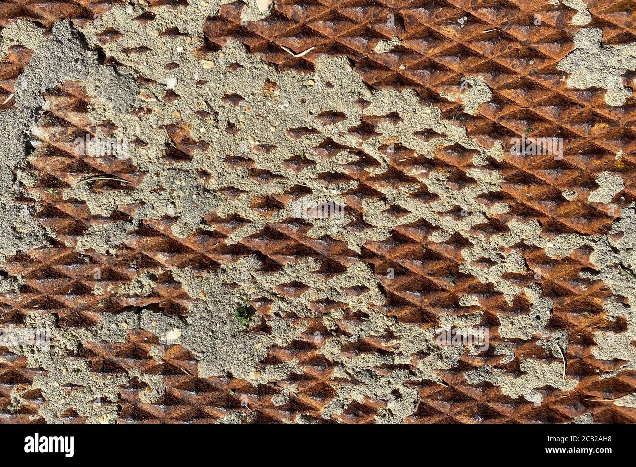 rusty eroded vintage old diamond plate deep texture metal suitable for ...