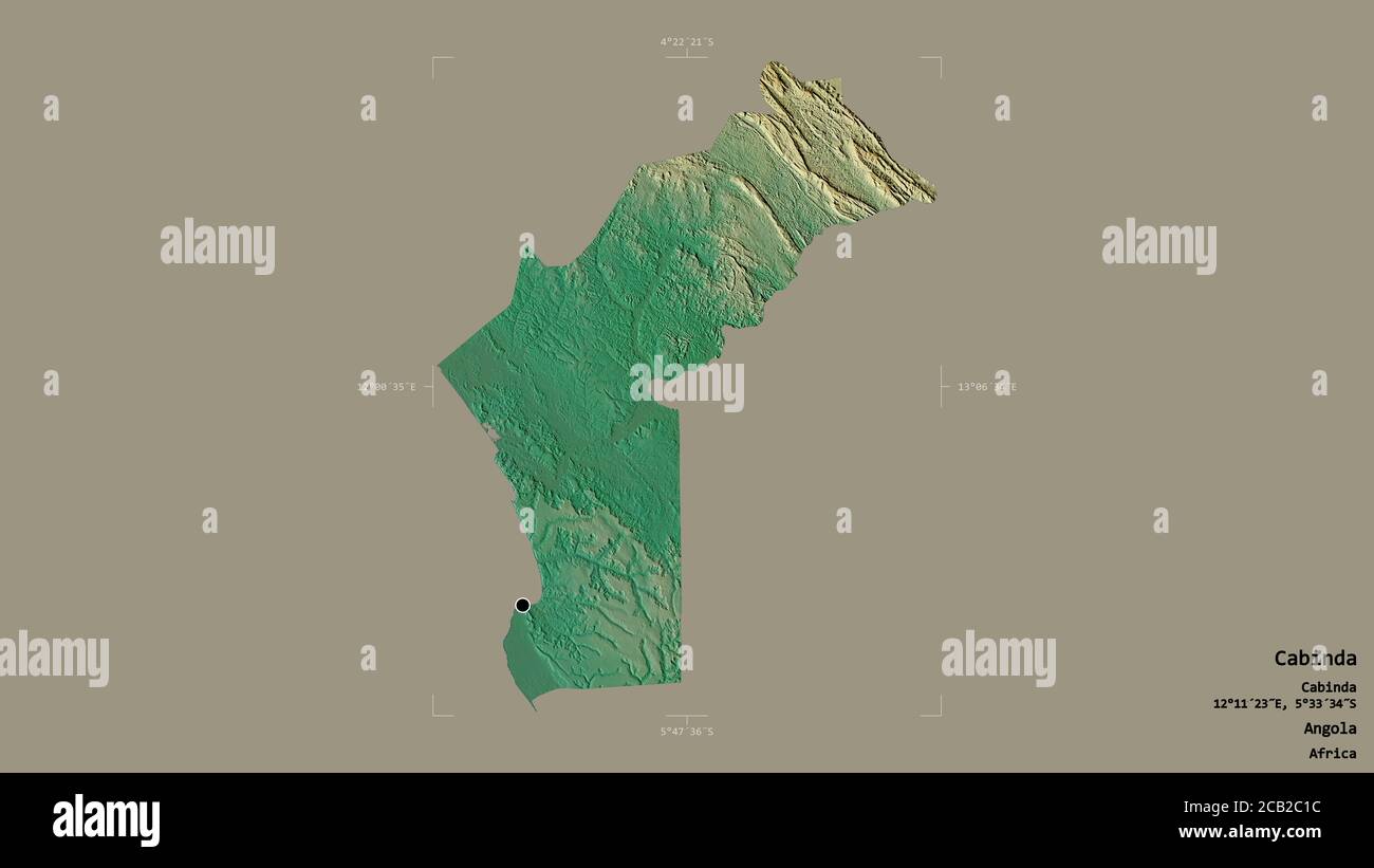 Cabinda province map hi-res stock photography and images - Alamy