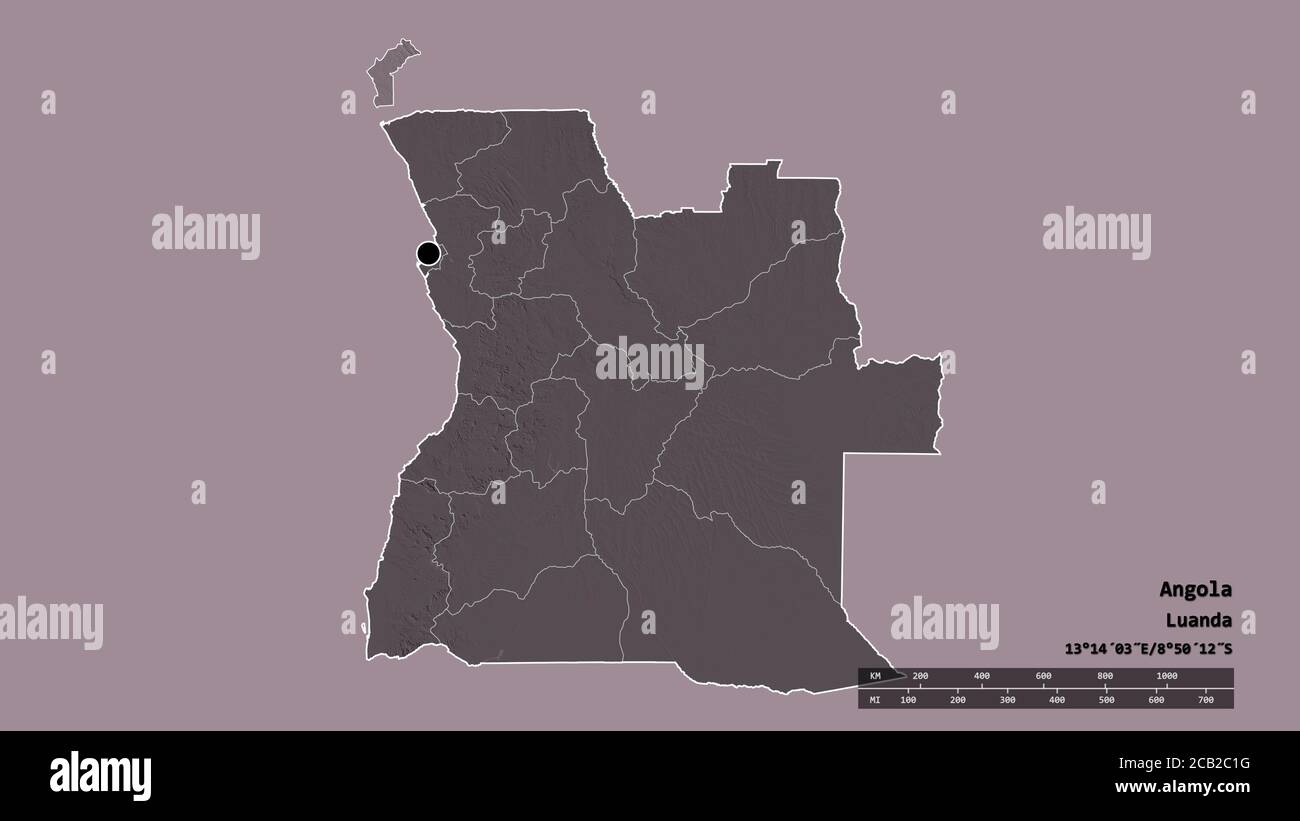 Cabinda province map hi-res stock photography and images - Alamy