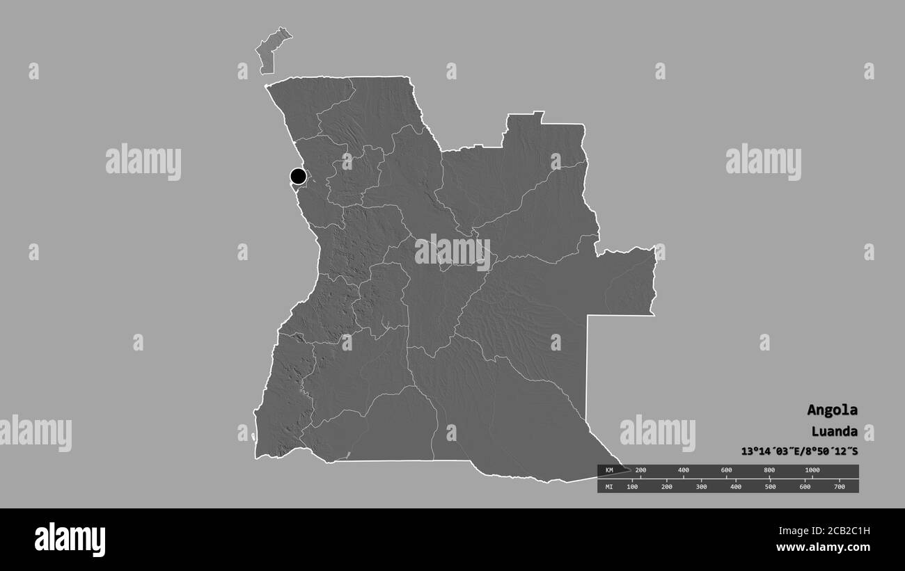 Cabinda province map hi-res stock photography and images - Alamy