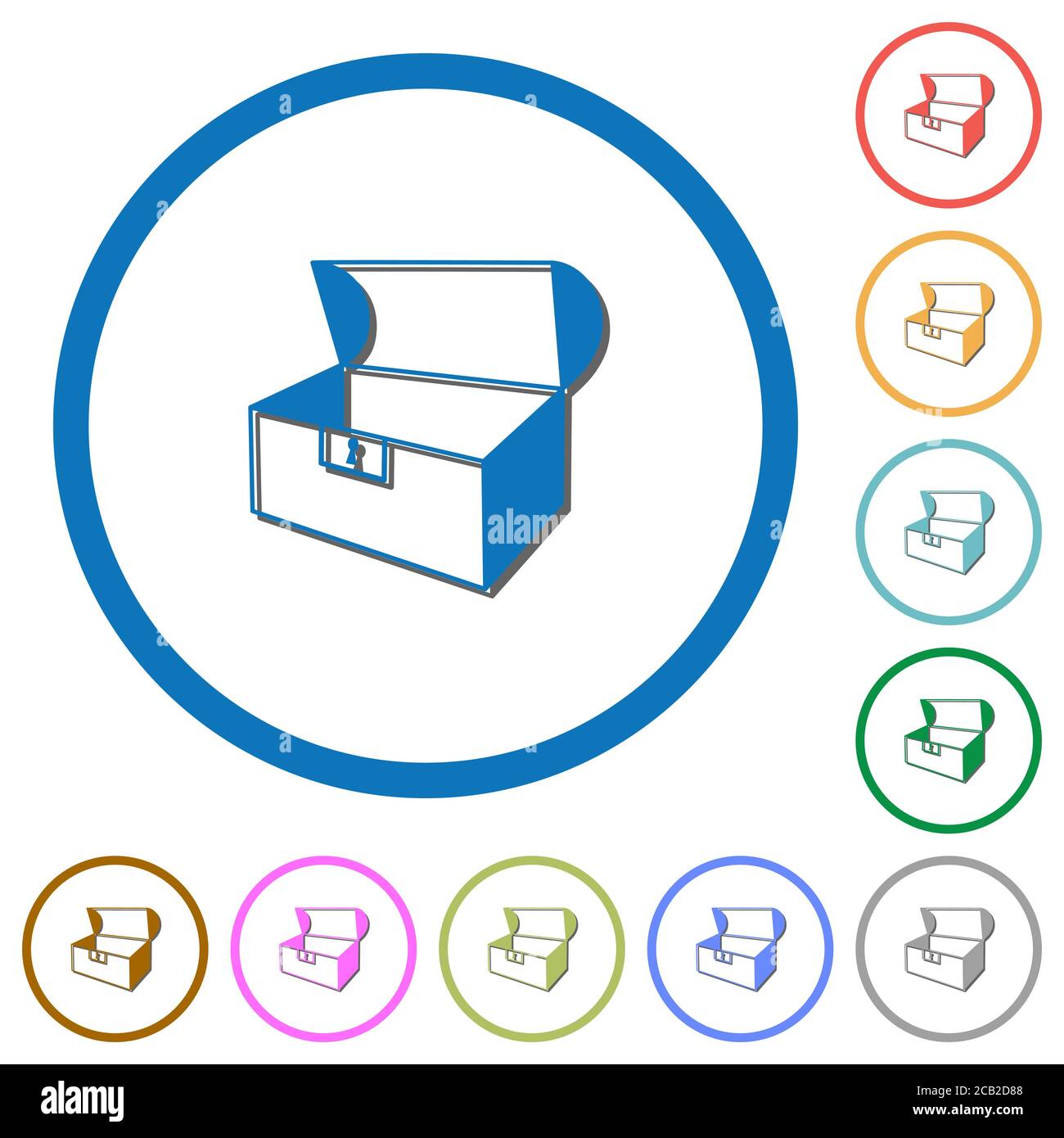 Treasure cabinet Stock Vector Images - Alamy