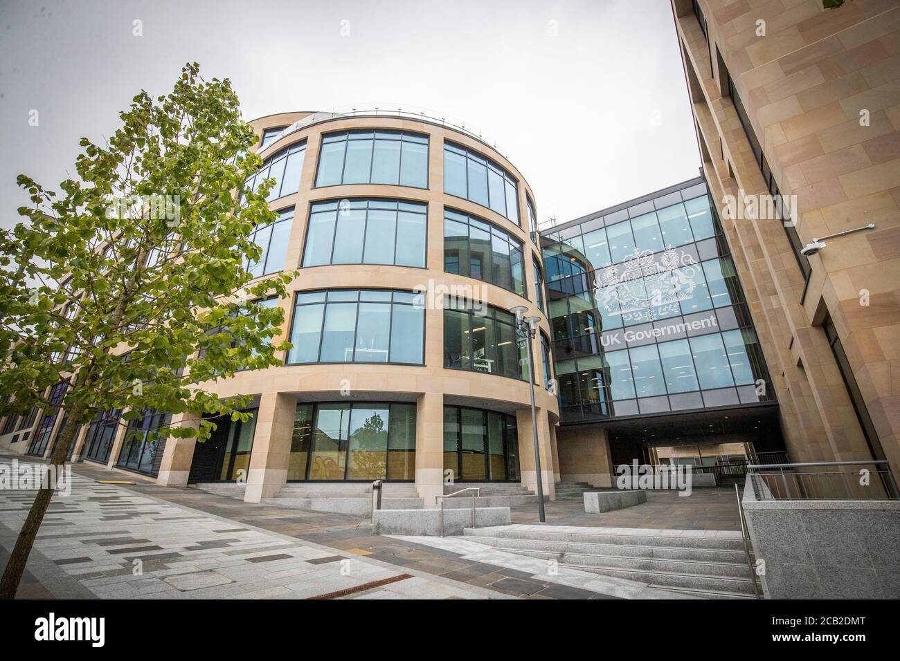 Queen Elizabeth House, the new UK Government Hub in Edinburgh Stock ...