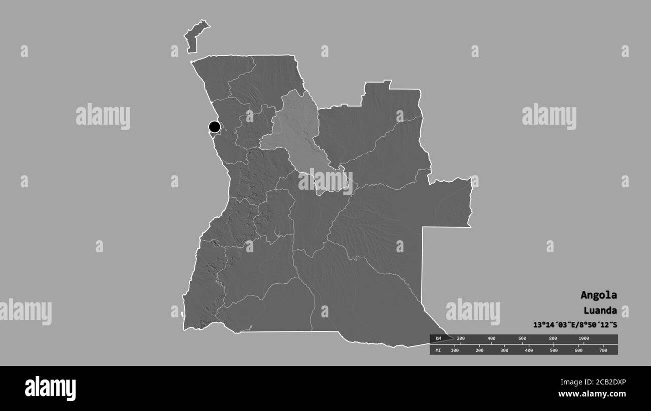 Malanje map hi-res stock photography and images - Alamy