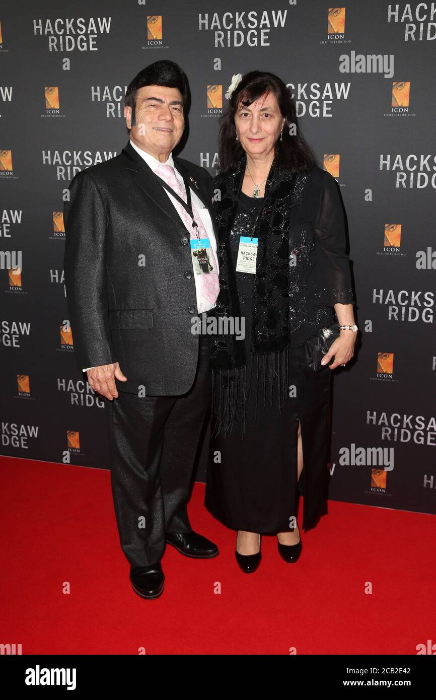 Roy Mustaca arrives on the red carpet for the Australian premiere of ...