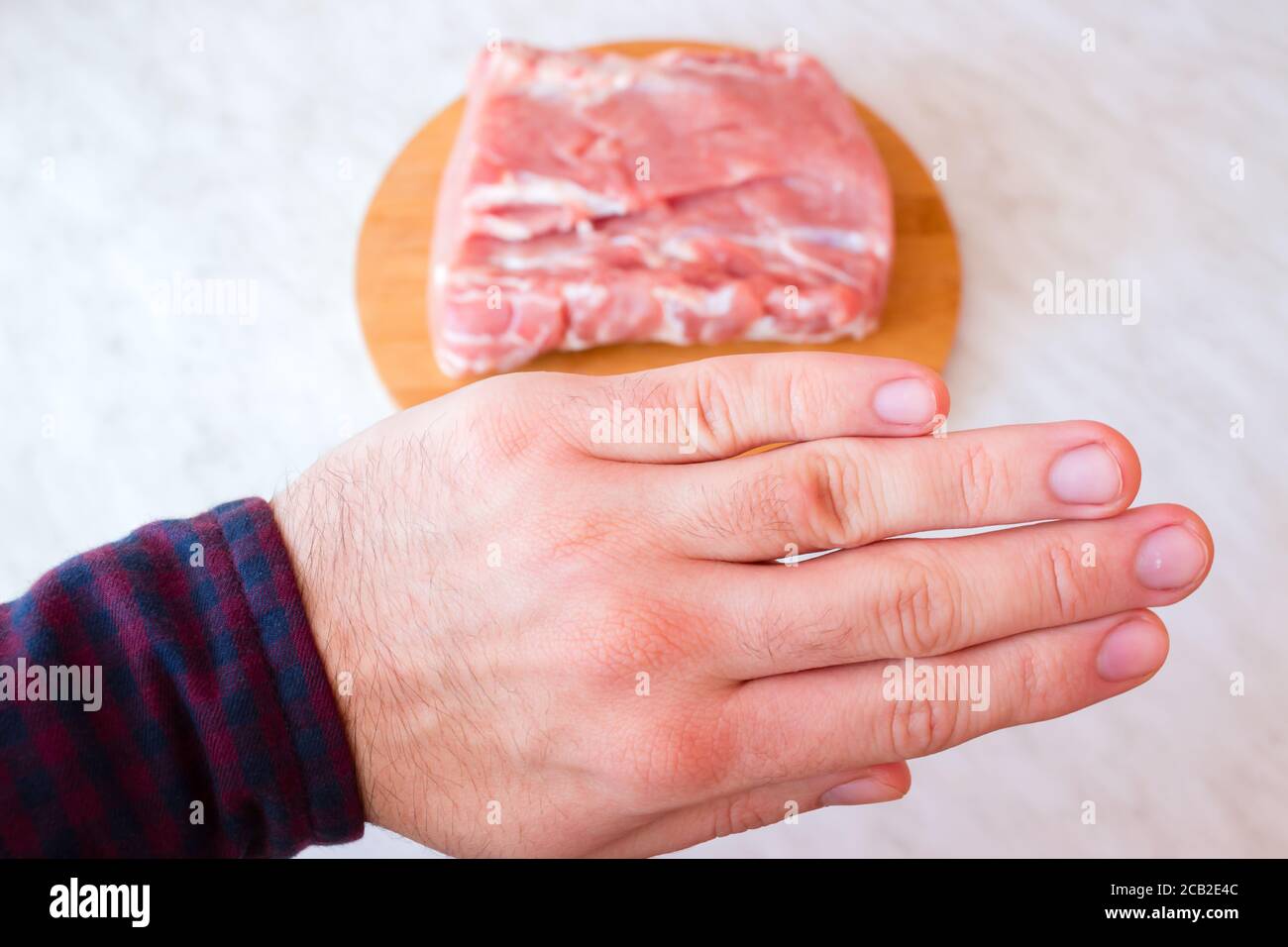 Refuses to eat meat hi-res stock photography and images - Alamy