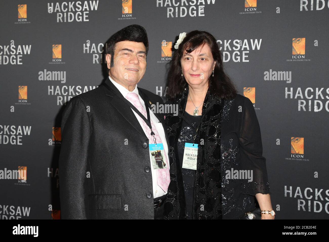 Roy Mustaca arrives on the red carpet for the Australian premiere of ...