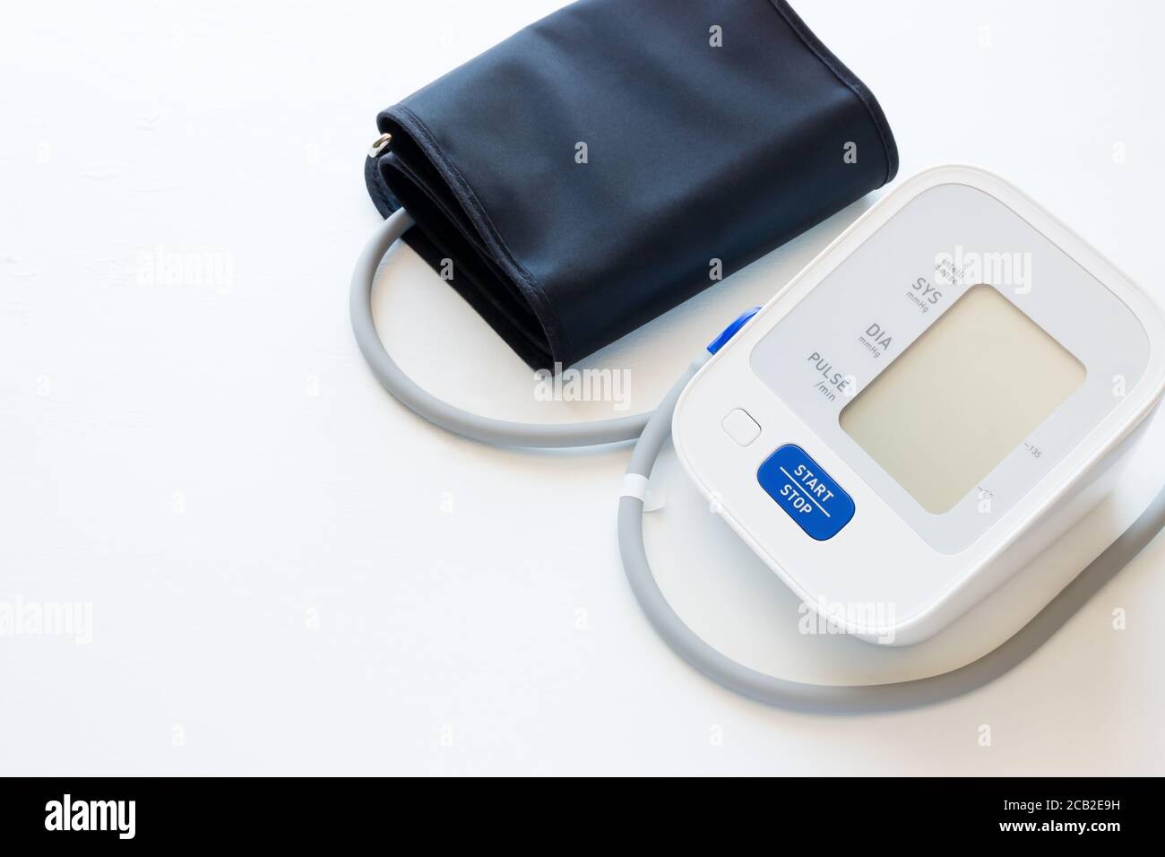 automatic tonometer on white background with place for text Stock Photo ...