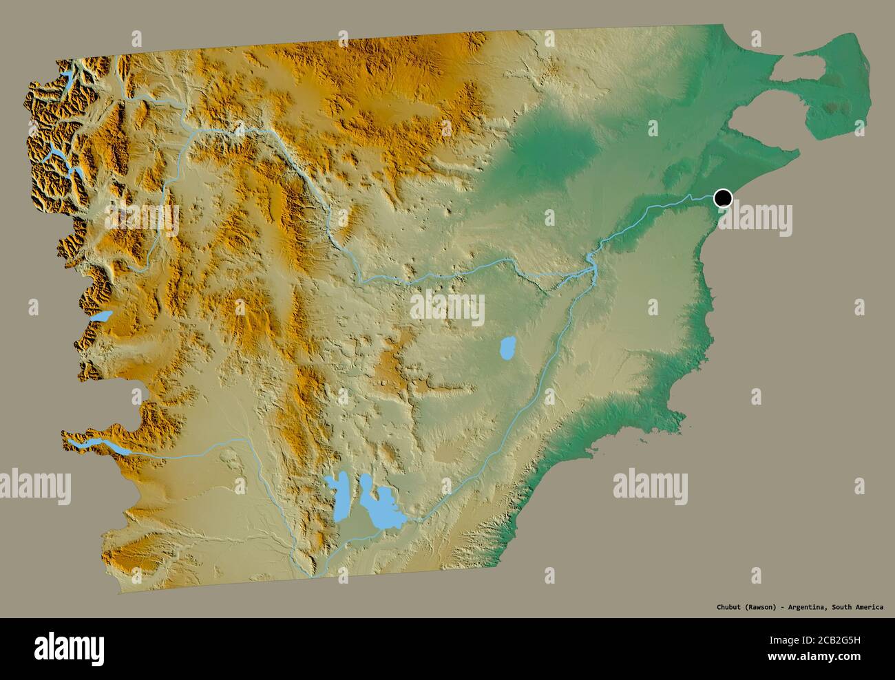 Argentina Topographic Map