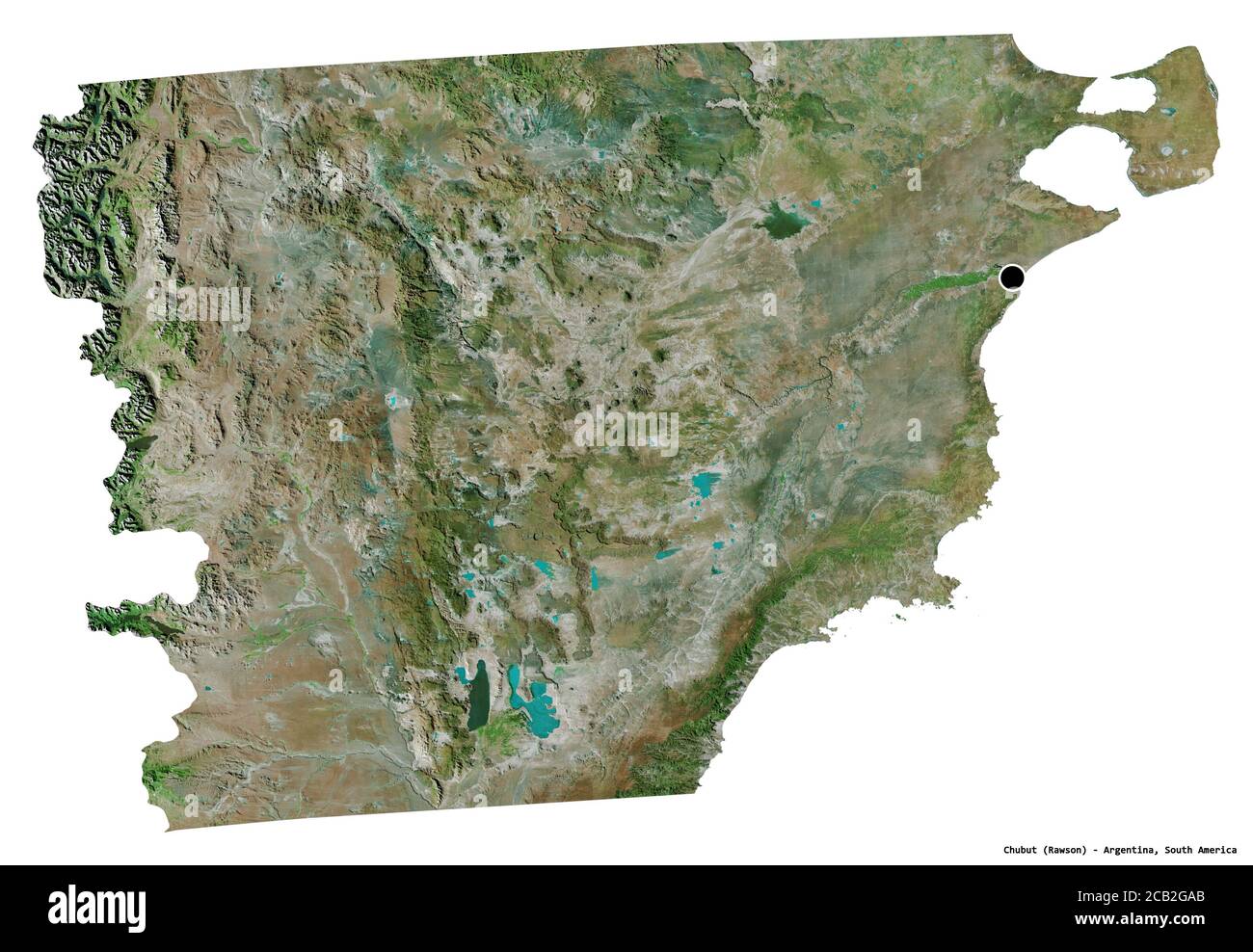 Chubut map Cut Out Stock Images & Pictures - Alamy