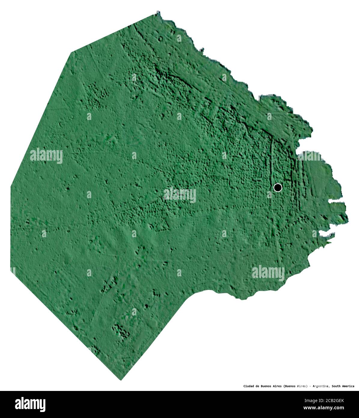 Shape of Ciudad de Buenos Aires, federal district of Argentina, with ...