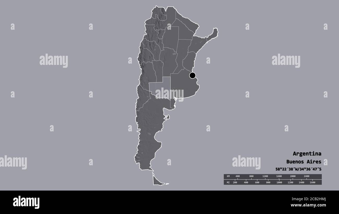 Map of la pampa hi-res stock photography and images - Alamy