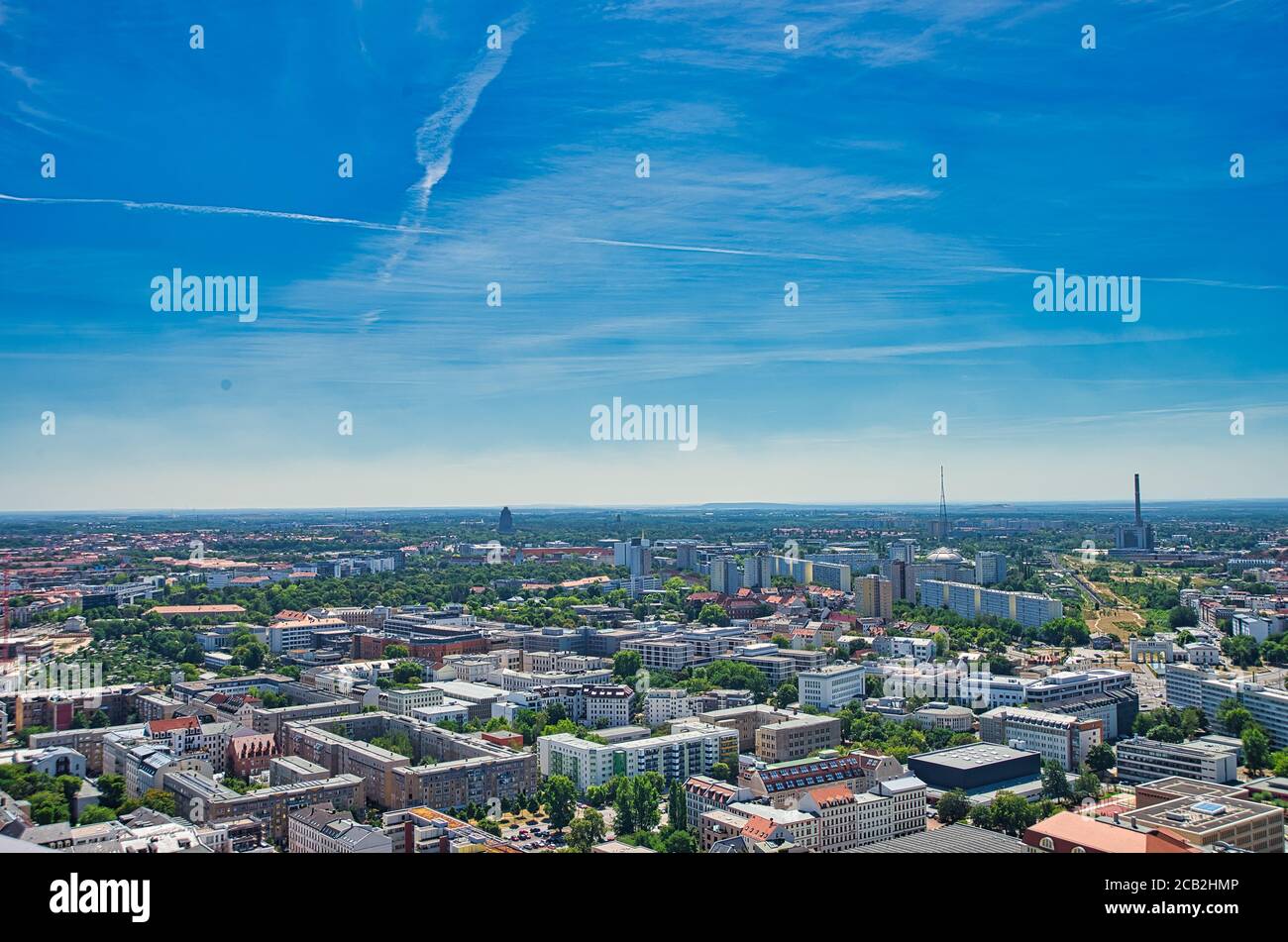 City centre of Leipzig from the air Stock Photo - Alamy