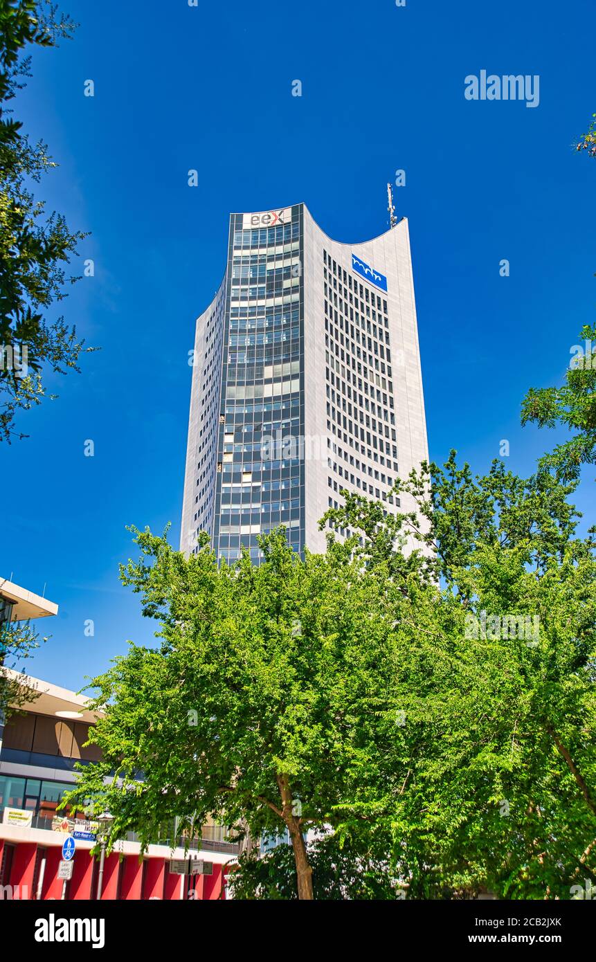 MDR Tower in the city centre of Leipzig Stock Photo - Alamy