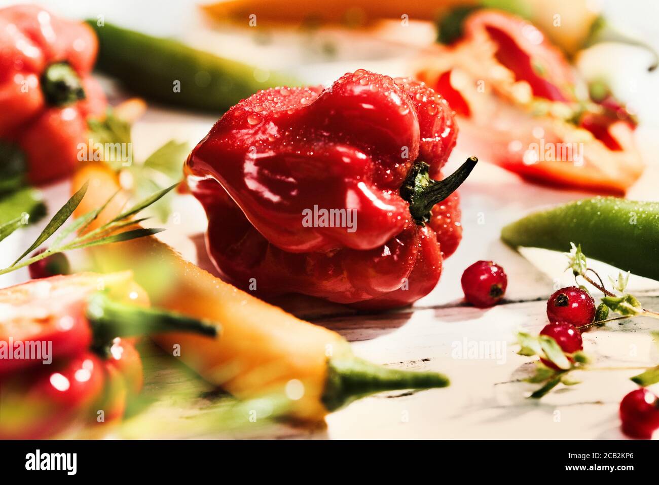 Red pepperoni hi-res stock photography and images - Alamy