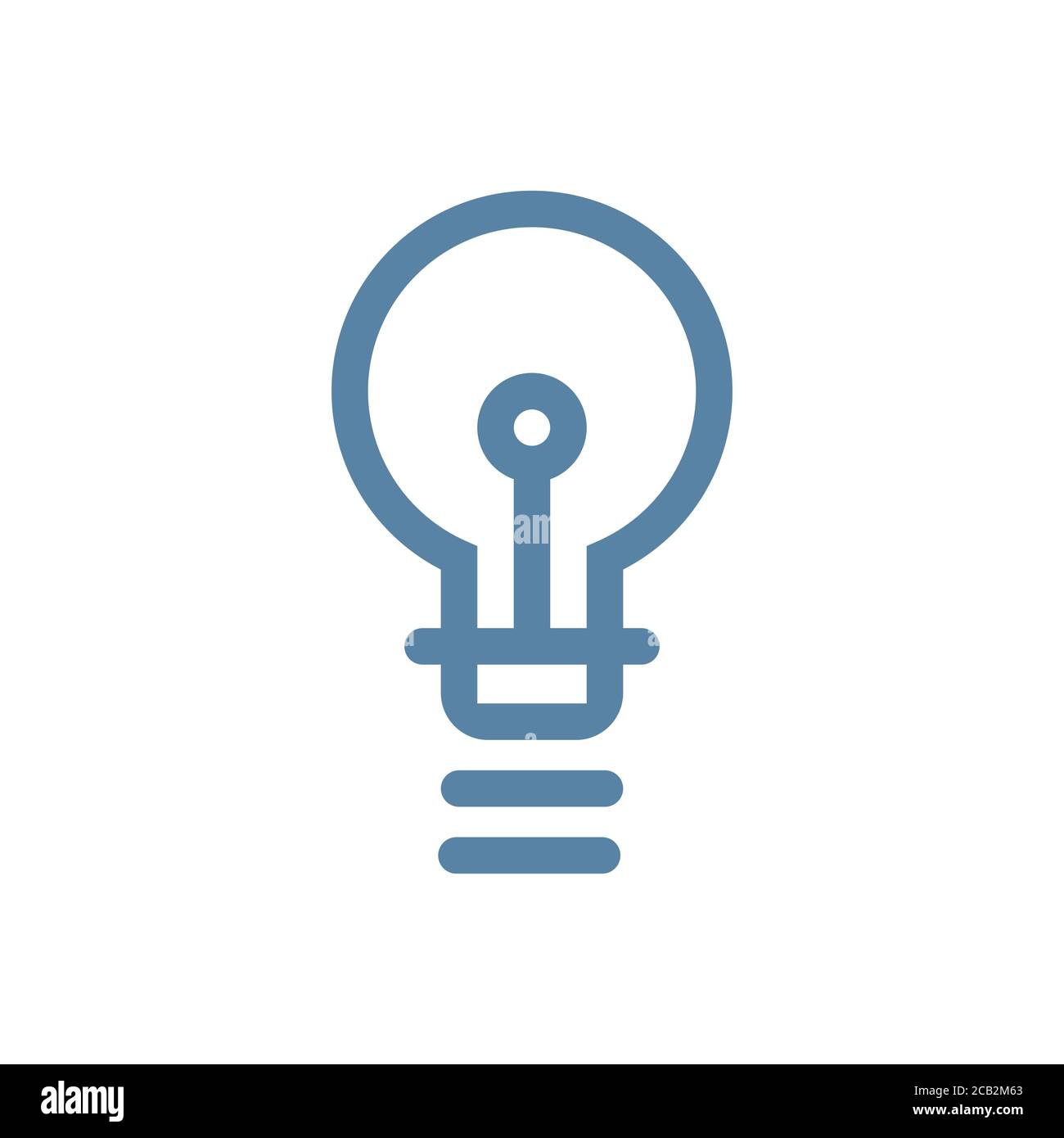 Light bulb icon for trendy flat style for graphic design, web-site ...