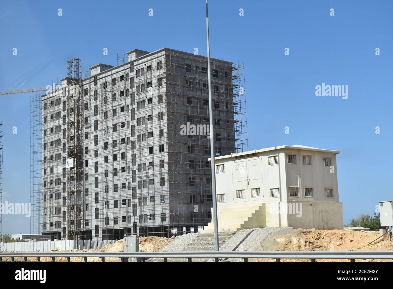 Road trip at the capital of Oman Muscat. Oman city life background ...