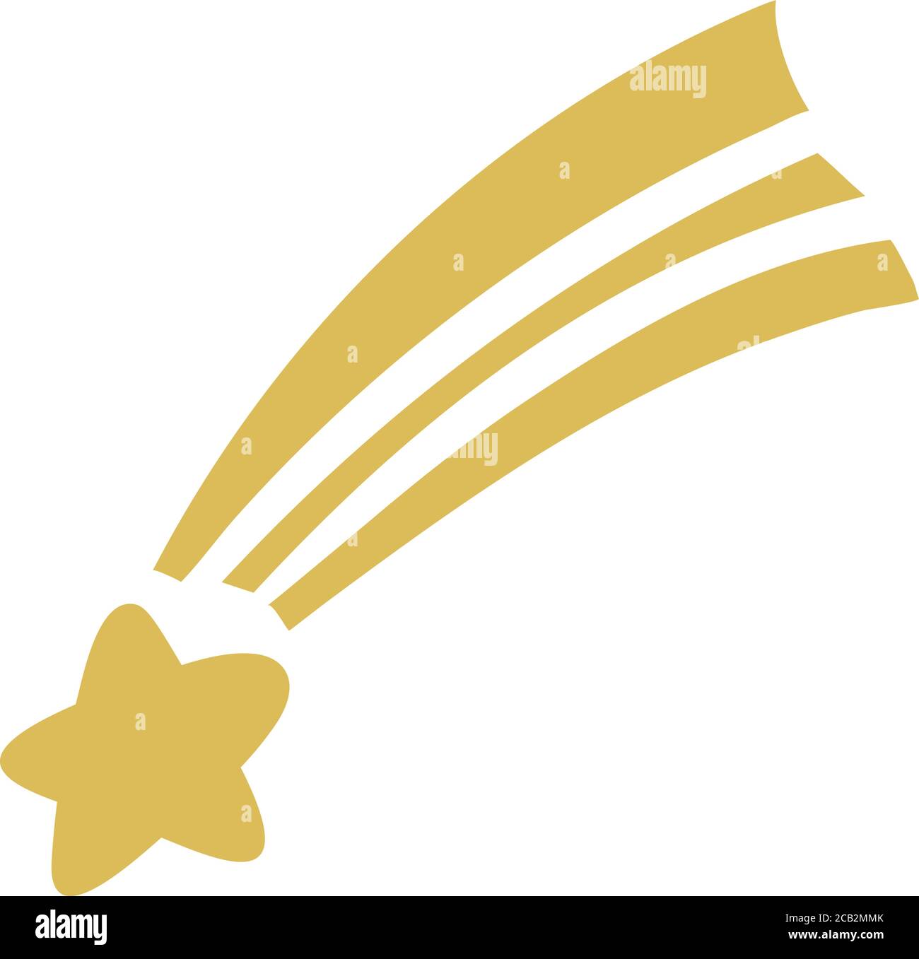 Comet hand drawn vector scandinavian image. Cute simple illustration ...