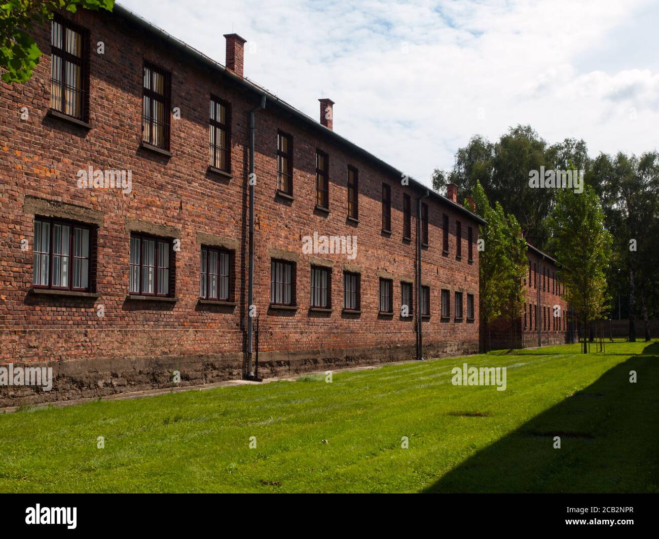Brick building Auschwitz (Oswiecim) concentration camp (Poland Stock ...