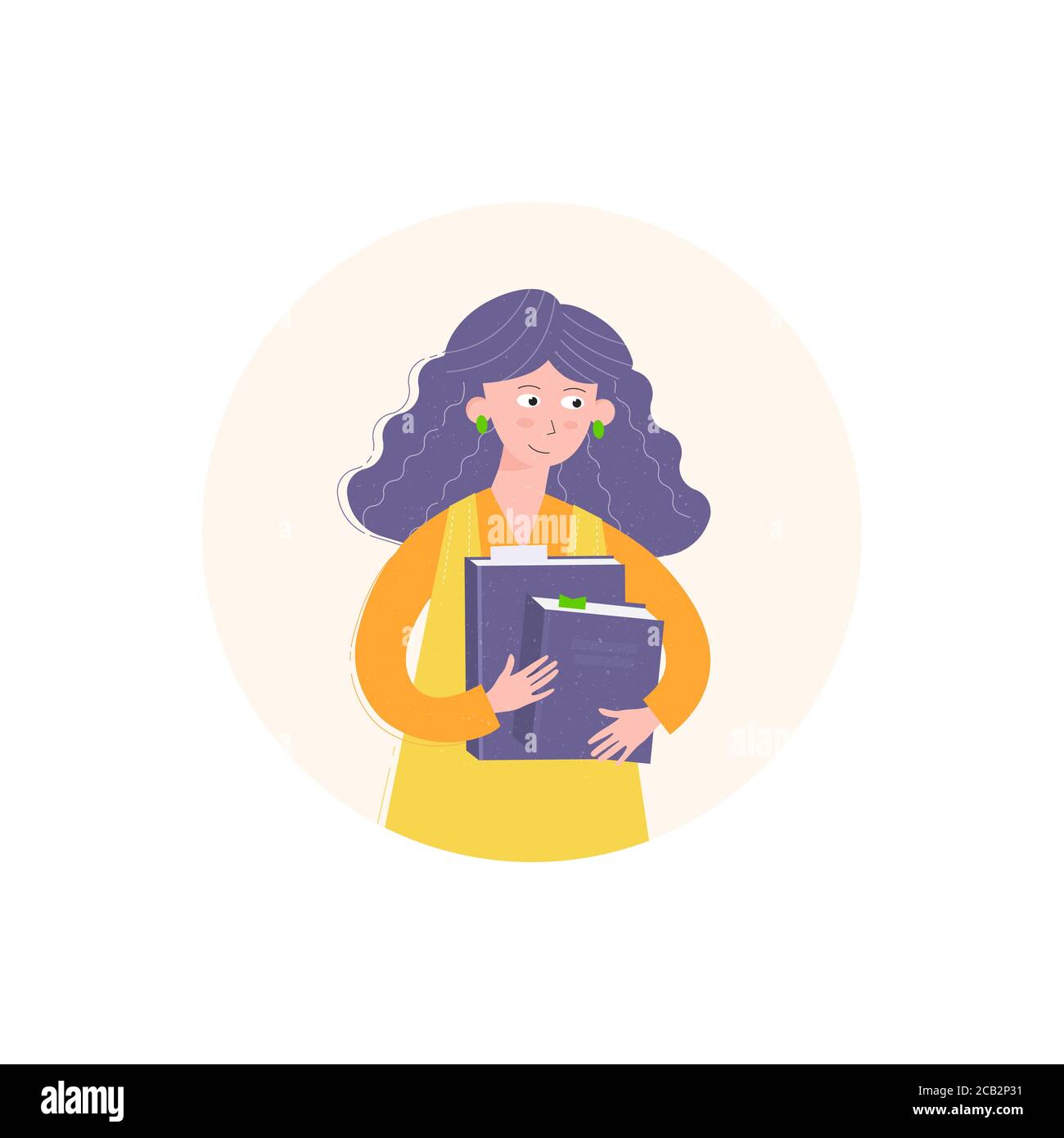 Walking schoolgirl Stock Vector Images - Alamy