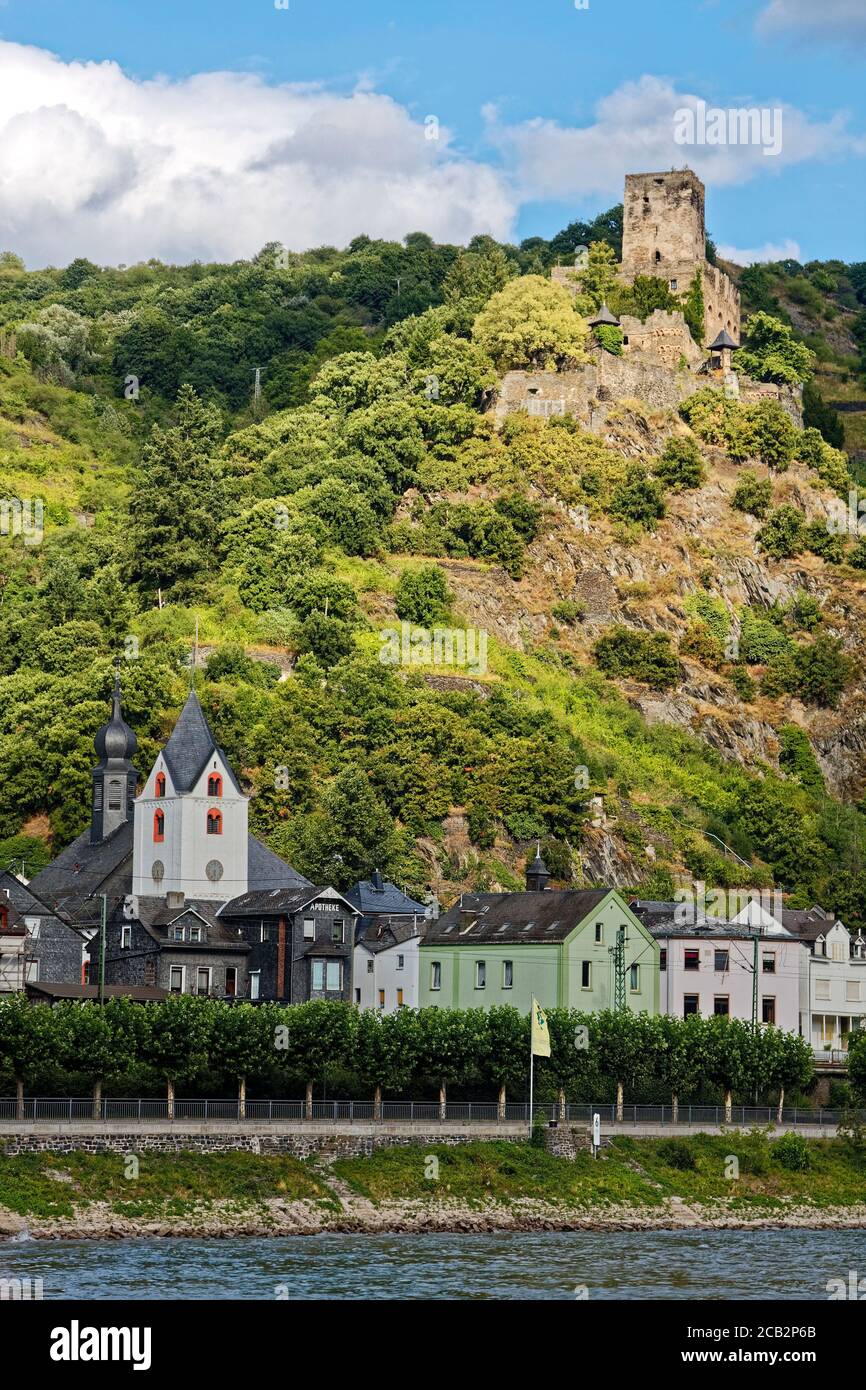 German castle above town hi-res stock photography and images - Alamy
