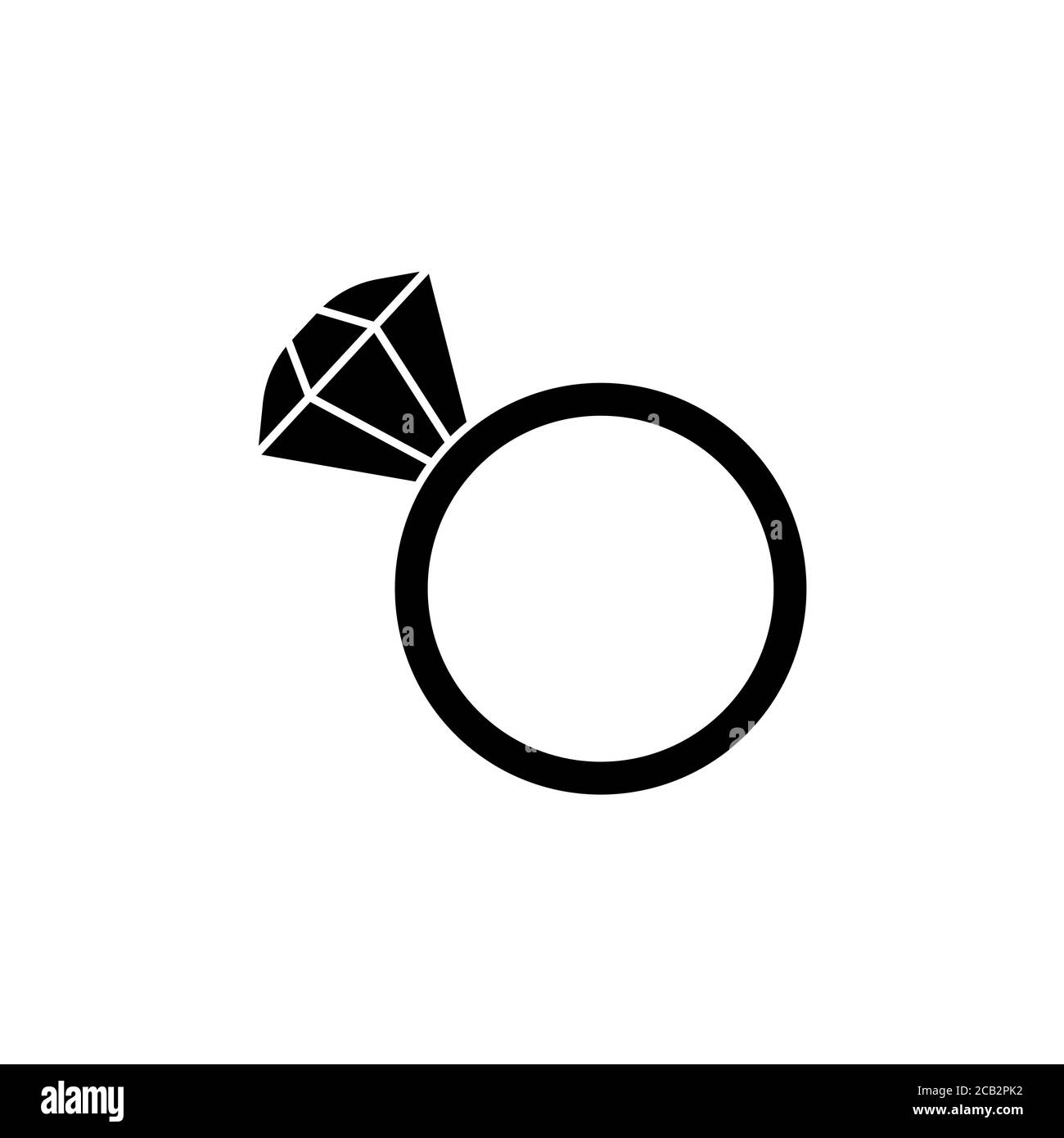 Diamond Engagement Ring for trendy flat style for graphic design, web ...