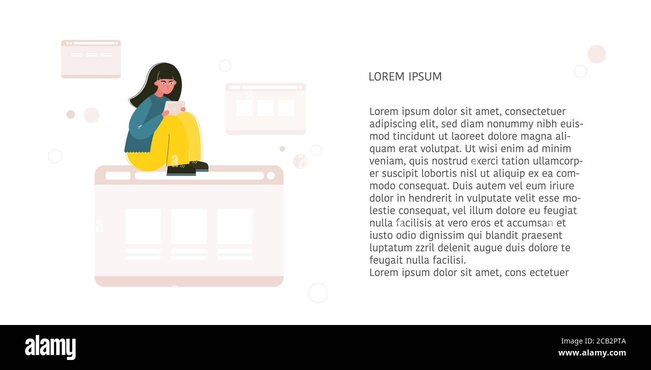 modern girl vector Stock Vector Image & Art - Alamy