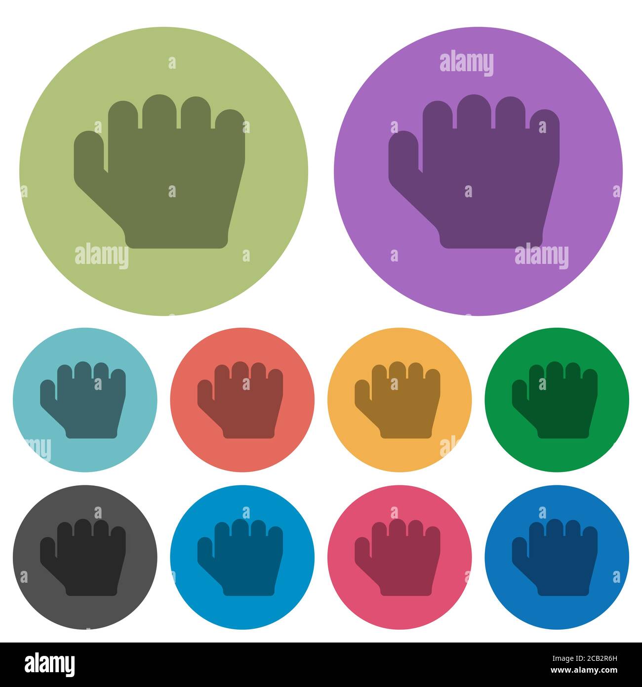 Handed palm Stock Vector Images - Alamy