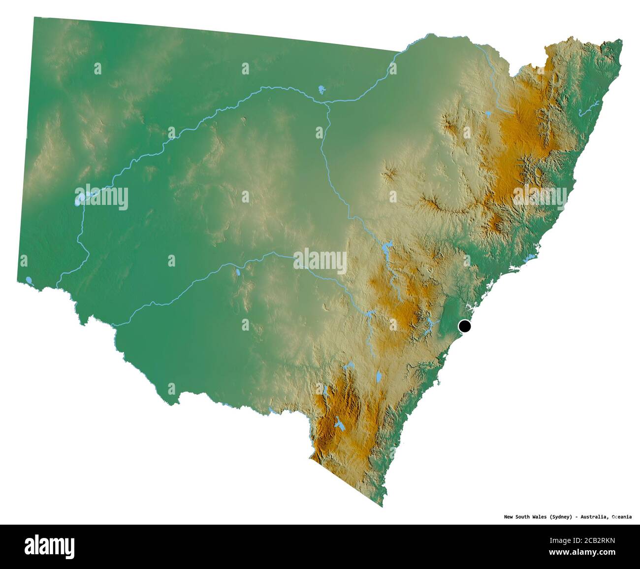 Map of new south wales 3d Cut Out Stock Images & Pictures - Alamy