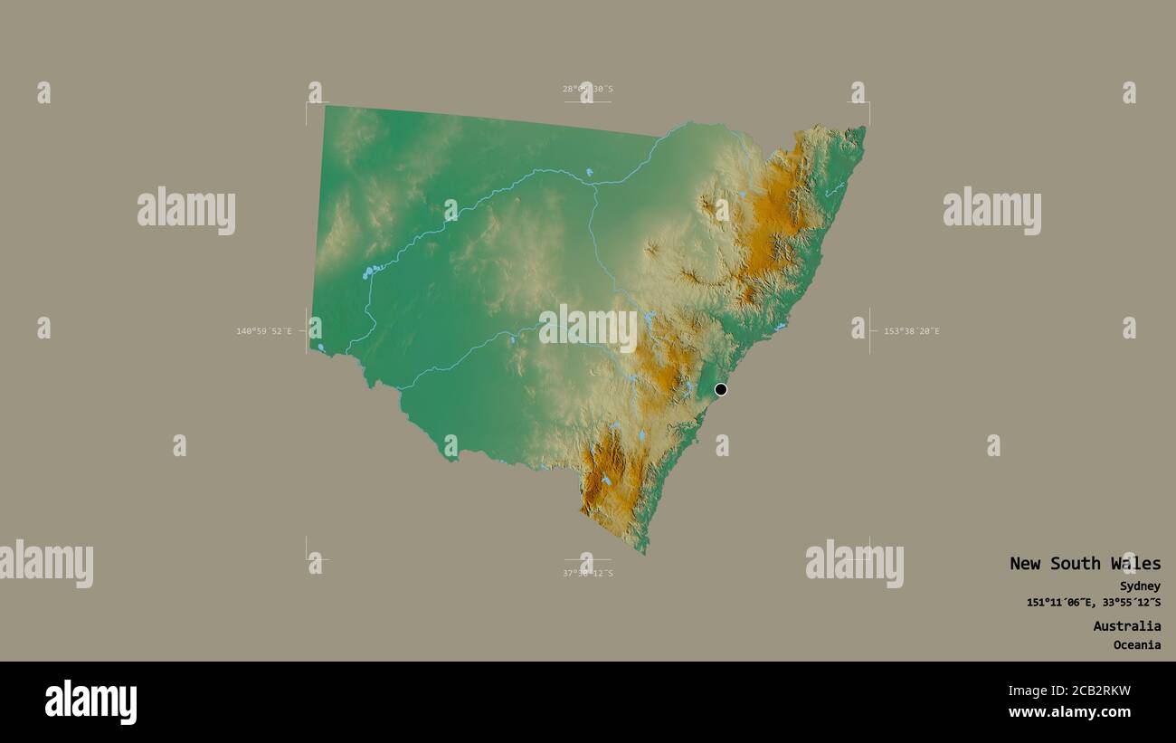 Map of new south wales 3d hi-res stock photography and images - Alamy