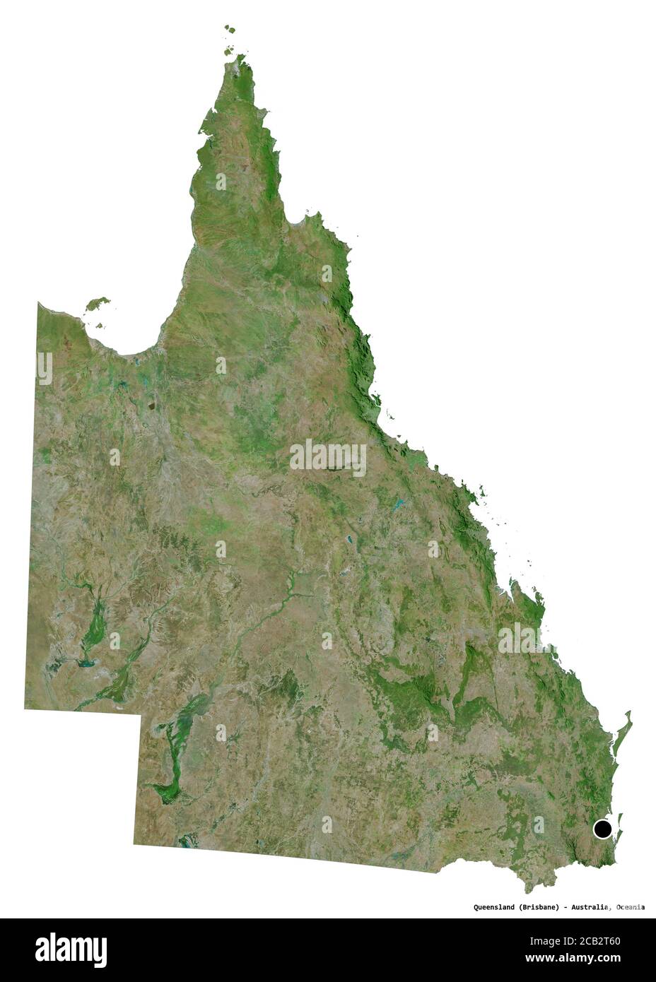 Satellite view queensland Cut Out Stock Images & Pictures - Alamy