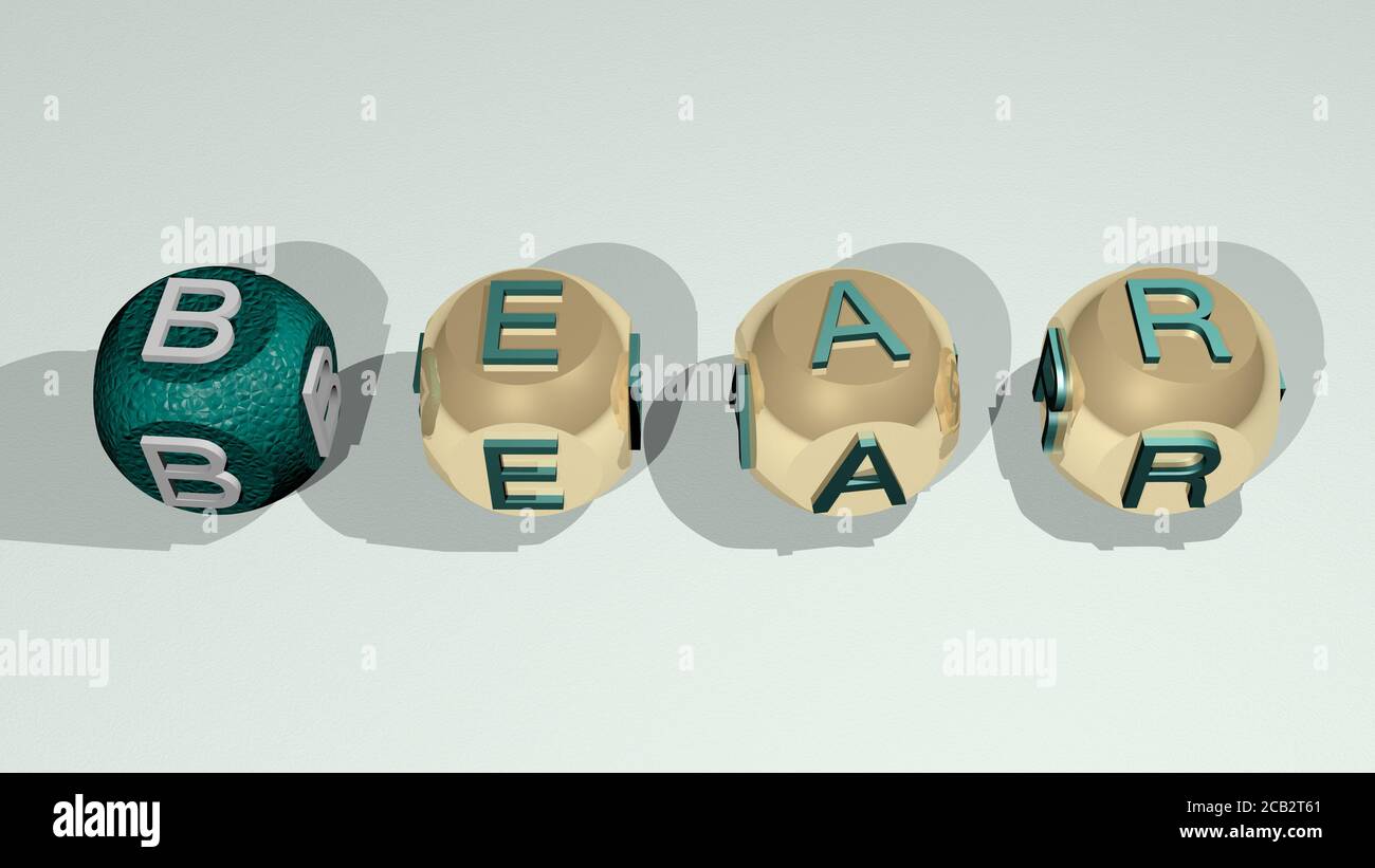 Animal illustration brown bear words hi-res stock photography and ...