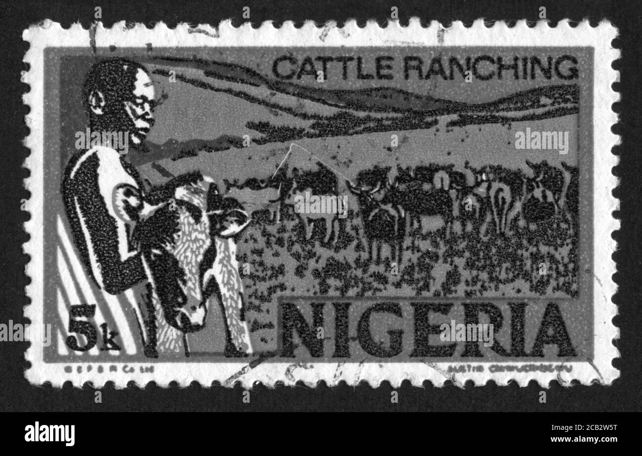 Old nigeria postage stamp hi-res stock photography and images - Alamy