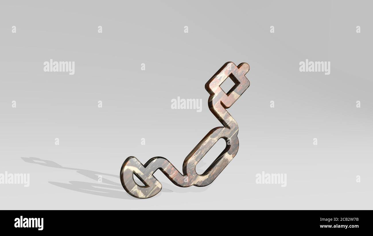 TOOLS WHEEL UNSCREW 3D icon standing on the floor. 3D illustration ...