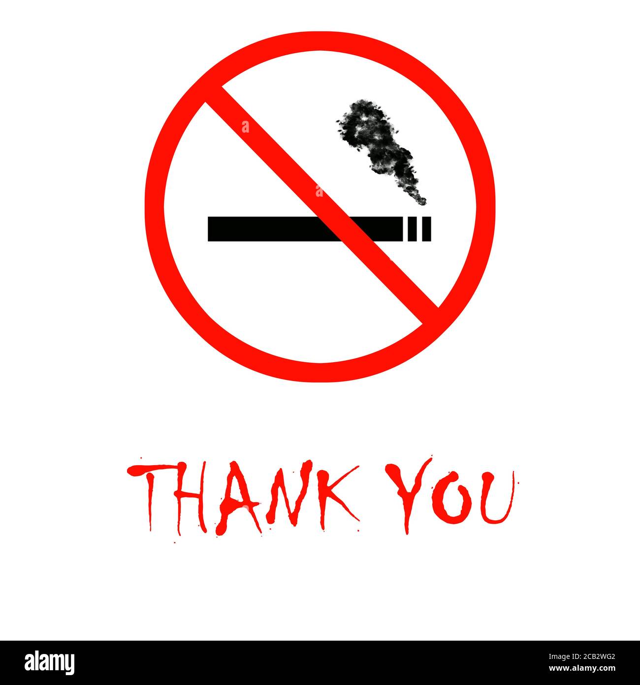 Dont smoke prohibition sign Cut Out Stock Images & Pictures - Alamy