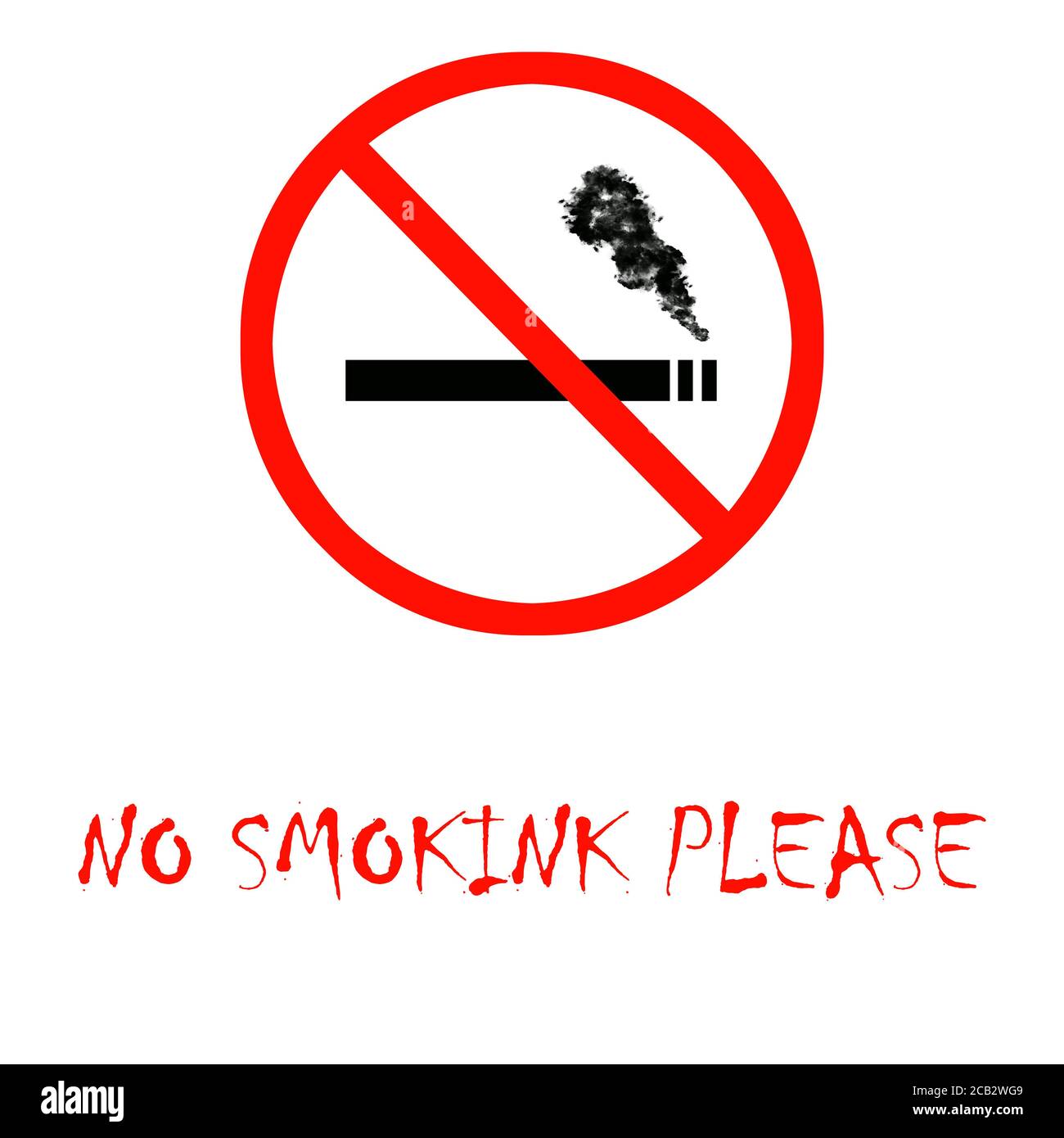 no smoking please sign Stock Photo - Alamy